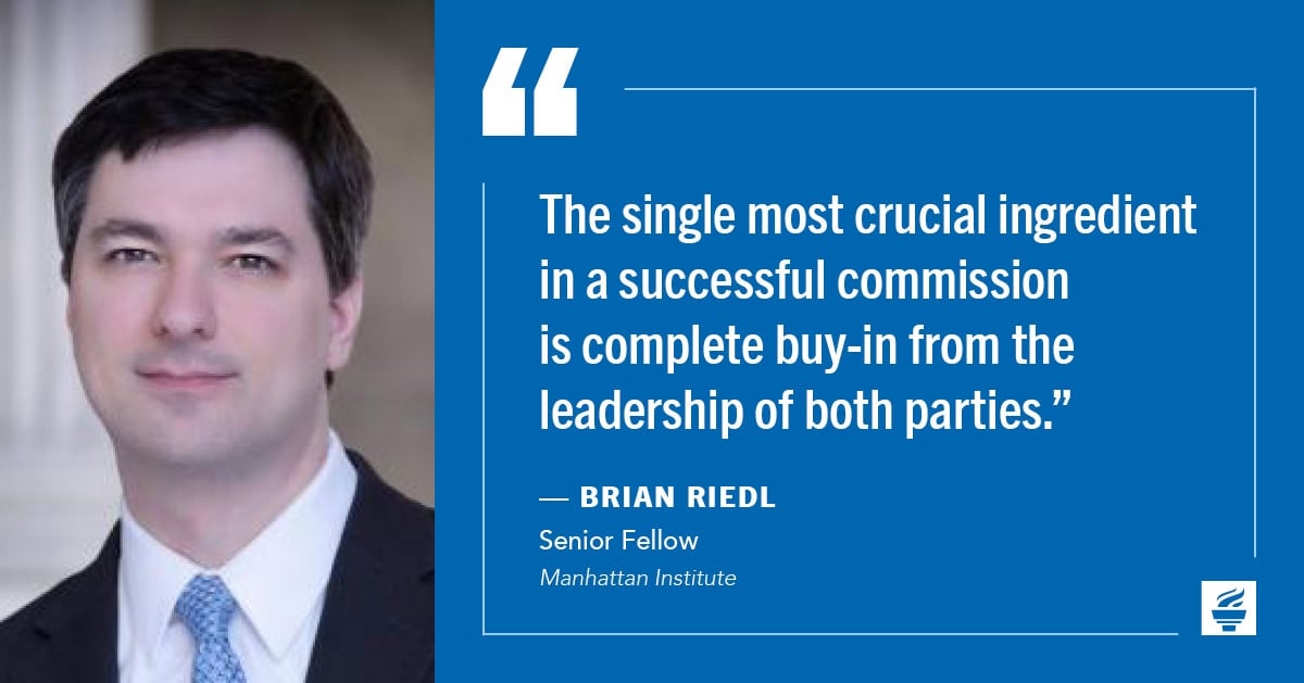 Riedl: Yes, Fiscal Commissions Can Succeed With a Committed Congress